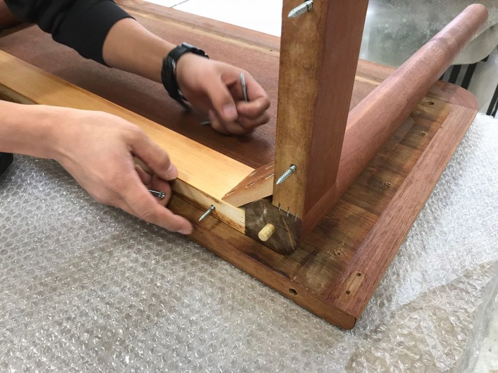 remake-diningtable10 | オーダーメイド＆リメイク＆オリジナル家具の工房 ROOTS FACTORY（ルーツファクトリー ...